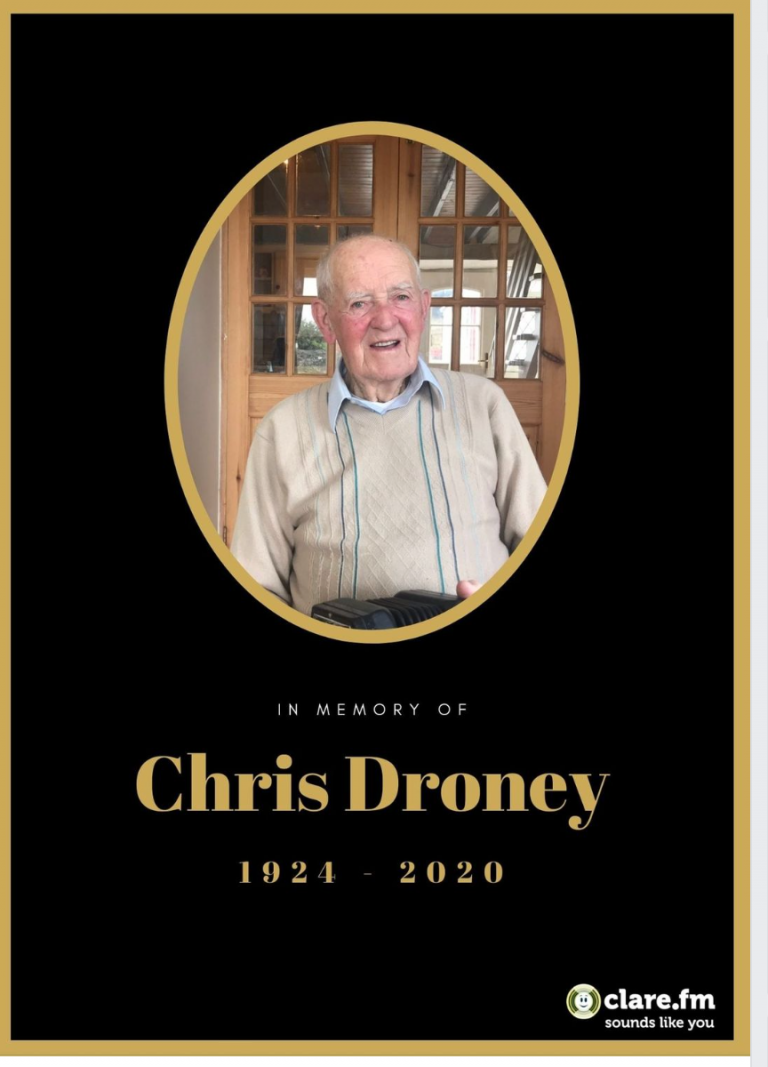 Chris Droney, R.I.P. - Comhaltas Ceoltóirí Éireann